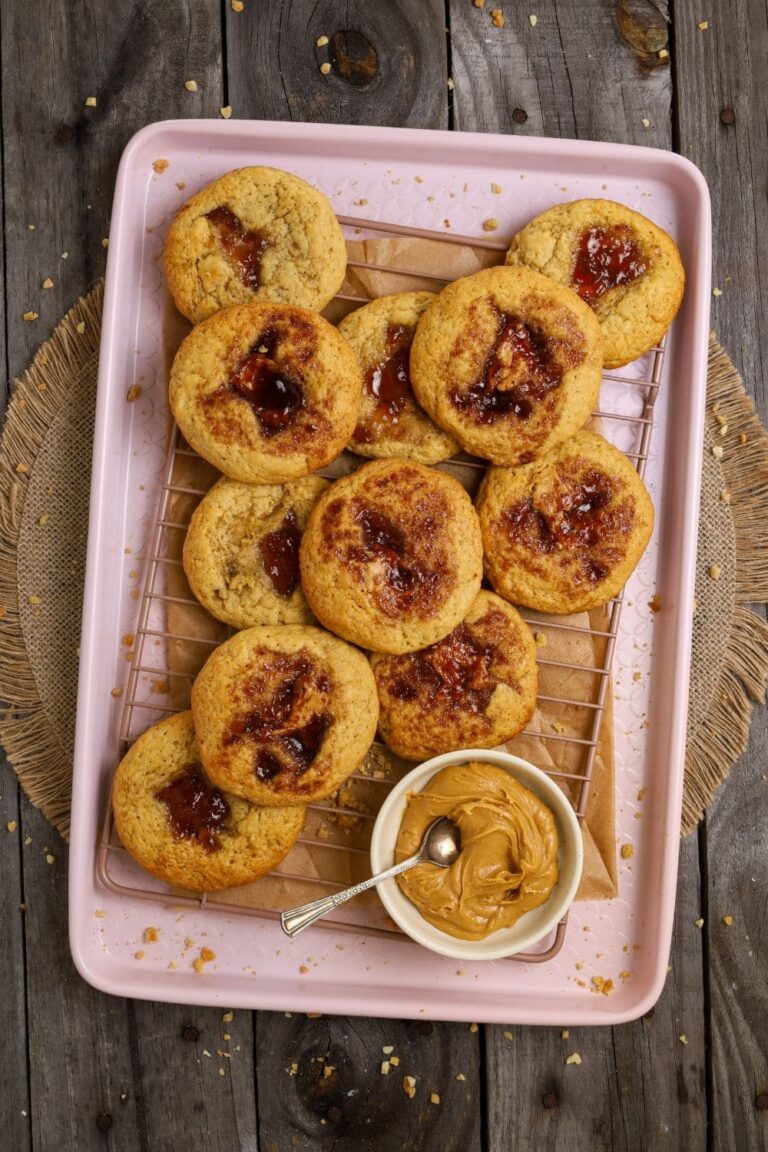 Sourdough Peanut Butter And Jelly Cookies - The Pantry Mama